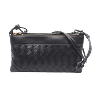 Bottega Veneta Sac bandouli&egrave;re en cuir tress&eacute; Andiamo Pre-owned - Femme - Pre-owned - Noir - Taille: ONE Size