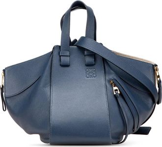 Loewe Hobo Bags - Small Leather Hammock Satchel - Gr. unisize - in Blau - für Damen