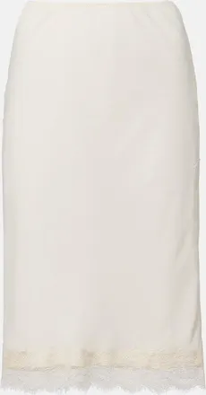 R&oacute;he R&oacute;he Midirock aus Satin mit Spitze