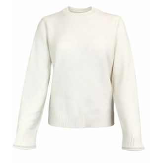 Fabiana Filippi Femme, Pulls, Blanc, Taille: 40 FR Platinum Crewneck Sweater