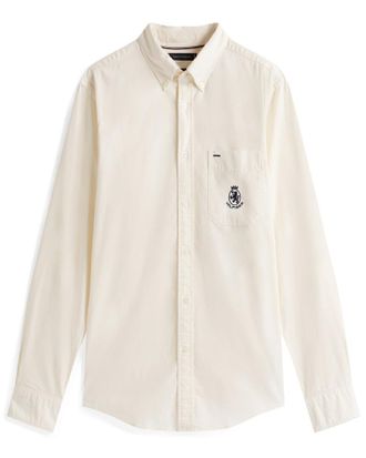 Tommy Hilfiger Oxfordhemd mit Stickerei und Brusttasche, Regular Fit in