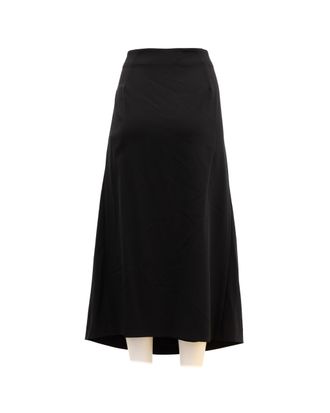 Valentino Garavani Draped Wool Skirt - Black