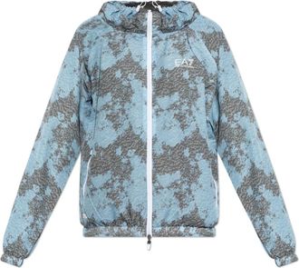 Emporio Armani Emporio Armani Ea7, Femme, Vestes, Bleu, Taille: 38 FR Veste R&eacute;versible Dynamic Athlete