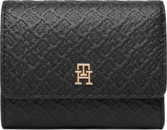 Tommy Hilfiger Geldb&ouml;rse Tommy Hilfiger Th Icon Trifold Mono AW0AW18484 Schwarz