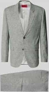 HUGO BOSS Regular Fit Anzug mit Leinen-Anteil Modell KRIS/TEAGAN