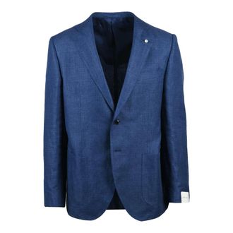 L.B.M. 1911 L.b.m. 1911, Homme, Vestes, Bleu, Taille: 3XL Blazer Stondato