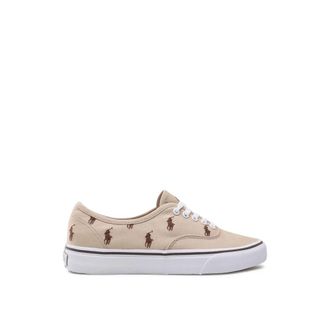 Polo Ralph Lauren Pony Logo Skate Sneakers - - Shoes - Herren - Beige - 41 EU