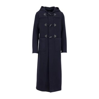 Prada Woll Dufflecoat - - Coats - Herren - Blau - M