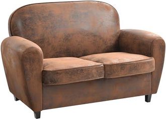 The Home Deco Factory The Club Mobilier Sitzfläche für Sofa, bequemer Sessel, Armlehne, Wohnzimmer, Esszimmer, Schlafzimmer, Bezug: Polyester, L 139 x H 87 x T 79 cm