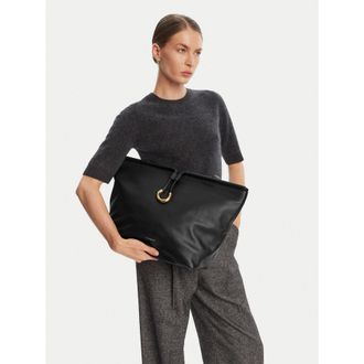 Coccinelle Handtasche Coccinelle Bag Smoth L E1 T1F 11 01 01 Schwarz