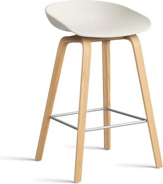 HAY [GEBRAUCHT] Hay Barhocker Hocker Stuhl Eiche Edelstahl Kunststoffgleiter Siehe Text/Foto B-Ware