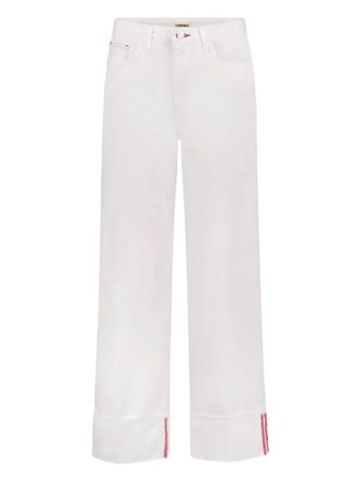 L'agence Miley Wide-Leg-Jeans - Wei&szlig;