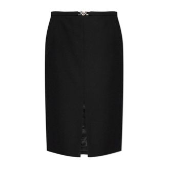 Versace Wool Pencil Midi Skirt - - Skirts - Damen - Schwarzk - S