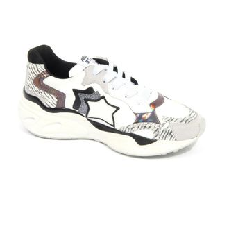 Atlantic Stars Grau/Wei&szlig;/Silber Wildleder/Stoff Schuhe - - Shoes - Damen - Grau - 39 EU
