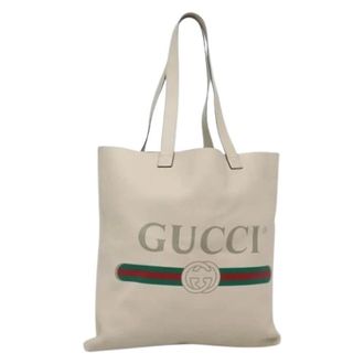 Gucci Pre-owned Cuir sacs-gucci - Femme - Pre-owned - Beige - Taille: ONE Size