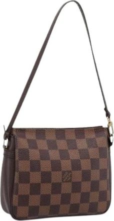 Louis Vuitton Sac bandouli&egrave;re Louis Vuitton doccasion en toile Damier Ebene - Femme - Pre-owned - Brun - Taille: ONE Size