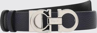 Ferragamo G&uuml;rtel aus Kalbsleder mit Maxi-Gancini-Metallschnalle