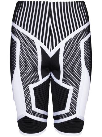 Balmain short cycliste en maille - Noir