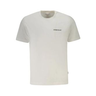 Guess Wei&szlig;es Baumwoll Herren T-Shirt - - Tops - Herren - Wei&szlig; - XS