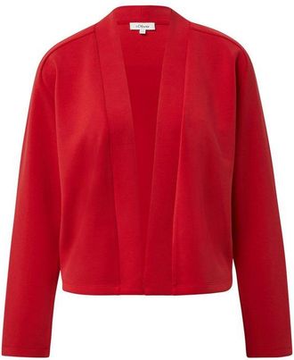 s.Oliver Sweatjacke Sweatshirt Jacke Scuba-Jacke im Relaxed Fit