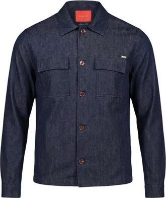 Gianni Lupo Homme, Vestes, Bleu, Taille: XL Surchemise