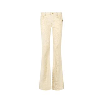 Roberto Cavalli Damen, Jeans, Beige, LGr&ouml;&szlig;e
