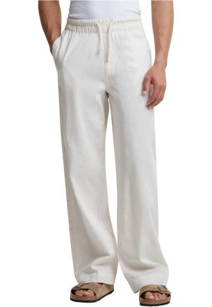 Urban Classics Herren Hose Loose Cotton Linen Pants, l&auml;ssige Leinenhose f&uuml;r M&auml;nner, Loose Fit, Gr&ouml;&szlig;en S-5XL