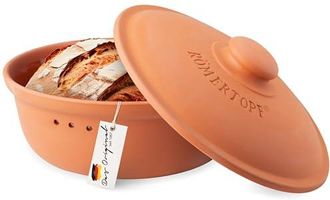 Römertopf Römertopf Brottopf aus Keramik, ideal zu Brotaufbewahrung aus Ton Ø 30,0 cm