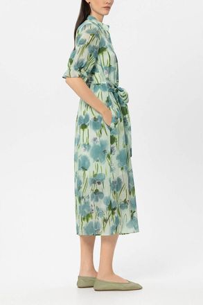 Luisa Cerano Damen Kleid mit Flower-Print