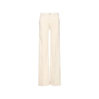 7 For All Mankind Moderne Dojo Comfort Twill Schlagjeans - - Trousers - Damen - Beige - W31