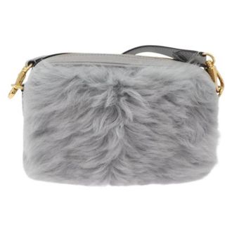 Miu Miu Pre-owned Fur Shoulder Bag - - Pre-owned - Damen - Grau - ONE SIZE