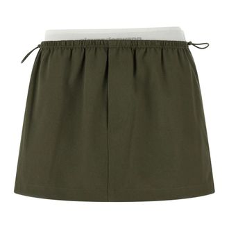 Alexander Wang Baumwoll-Minirock - - Skirts - Damen - Gr&uuml;n - XS