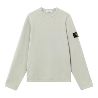 Stone Island Mesh Stitch Crewneck - - Knitwear - Herren - Gr&uuml;n - M