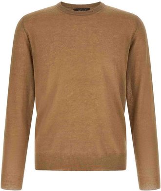 Zanone Pull Col Rond - Marron