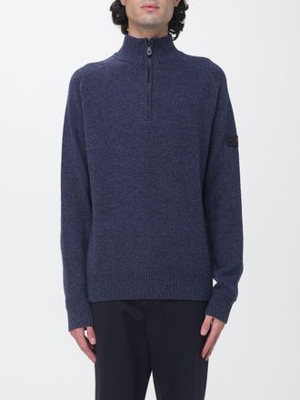 Peuterey Slim-Fit-Wollpullover mit hohem Kragen und halbem Rei&szlig;verschluss