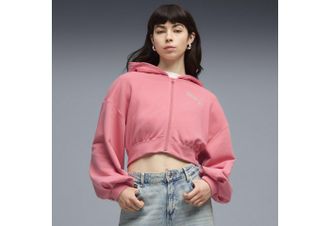Puma Hoodie Essentials Graphics Bedazzled Kapuzenjacke Damen