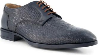 Rosso E Nero Herren Derby blau Leder