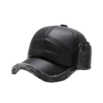 Generic Casquette coupe-vent chaude pour lhiver, gris, M