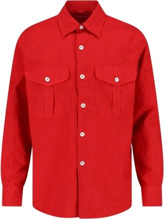 Aspesi Homme, Chemises, Rouge, Taille: L Aspesi Chemises Red