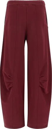 Rotate Organic Cotton Terry Joggers - burgundy
