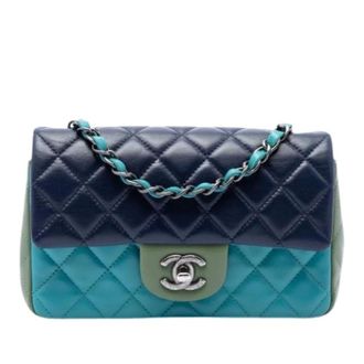 Chanel Sac bandouli&egrave;re vintage doccasion - Femme - Pre-owned - Bleu - Taille: ONE Size