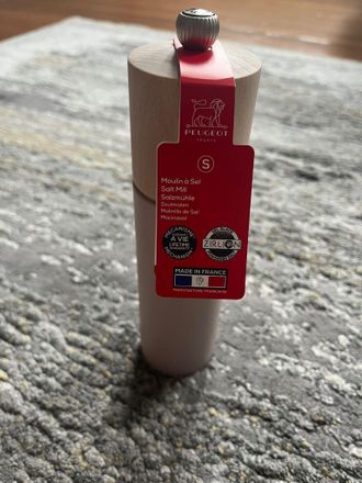 Peugeot Salzm&uuml;hle, 21 cm, bl&uuml;tenrosa, Buchenholz