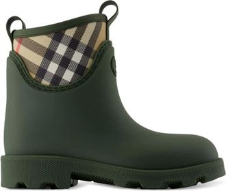 Burberry bottines de pluie à carreaux - Vert