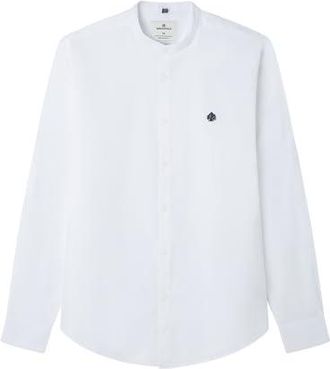 Springfield Daily Refresh Estructura Mao Chemise, Blanc Standard, L Homme