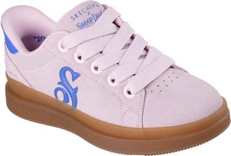 Skechers Damen Courtside Cali Girlz Sneaker, Pink Suede/Blue Duraleather, 36.5 EU