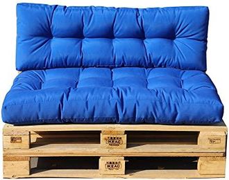 Red Deco Set mit 2 klassischen blauen Outdoor-Kissen - rioubc