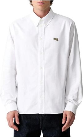 Kenzo Chemise Oxford en Coton - Homme - Chemises - Blanc - Taille: 2XL
