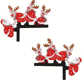 Generic T&uuml;rrahmendekoration | Holz &Auml;sthetik,2 St&uuml;cke T&uuml;rrahmendekorationen | dekorativ F&uuml;r Schlafzimmer Badezimmer Treppenhalle Eingang Vorderseite Drau&szlig;en Zi