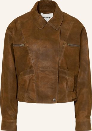 Isabel Marant Marant &Eacute;toile Jacke Belma In Lederoptik braun