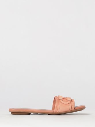 Hogan Flache Sandalen Damen Farbe Lachs
